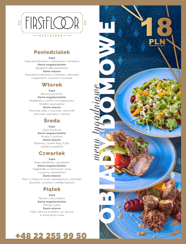 Business lunch warszawa 🍽️️ - First Floor Restaurant